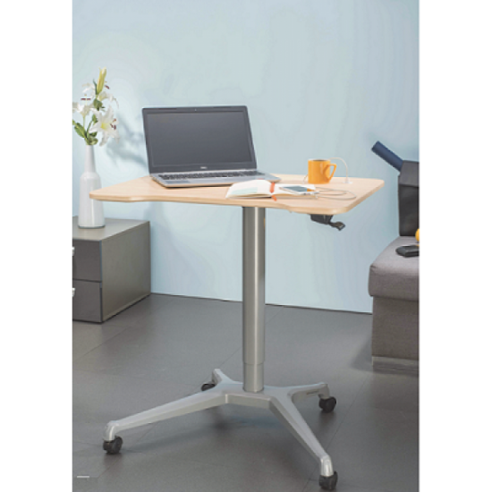 SLSL2-GTT-CP Worksmart Smart Lift Single Leg (Gas Lift With Table Top ...