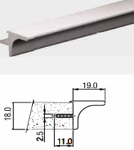 EP-1819L-3M-CP/CH Livsmart Chrome / Champagne Finish Aluminium Profile ...