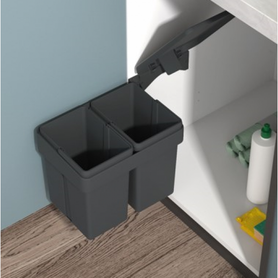 SOWBR-15D Livsmart Rectangular Swing Out Waste Bin (Double) - 2x7.5 ...