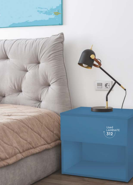 Blue Solid Colors Look Matte Finish Acrylic Laminate - 1.5mm | 312 ...