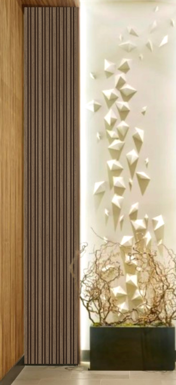 Brown Wooden Look Charcoal Louvers/Panel 8 ft x 1 ft - 6 mm | Ideal for ...