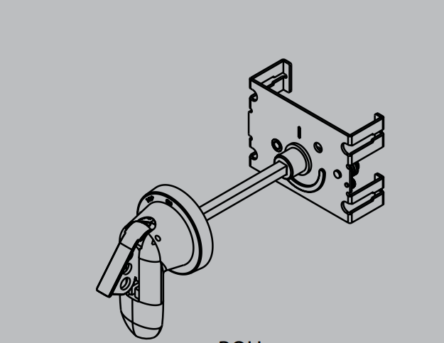 98559 Panel Mounted Extended Rotary Operating Handle (ROH) For B0 MCCB ...