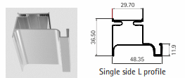 9300494 Gola Profile Vertical Application Hettich | White Profiles and ...