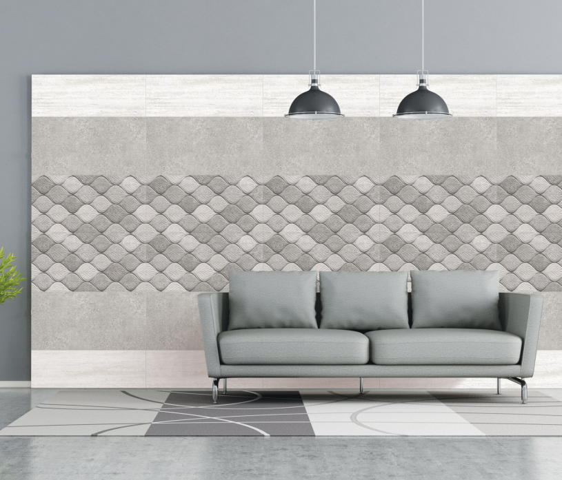 600x300 mm Stoneker Bainco D Grey Matte Cement Ceramic Tile