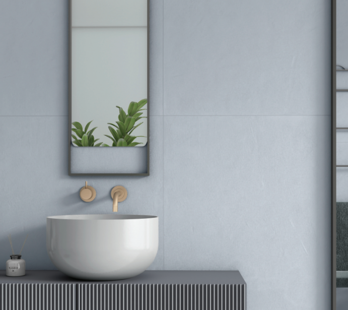 Chromatic Cyan 1200x600 mm Matte Finish Full Body Vitrified Tile Marfil ...