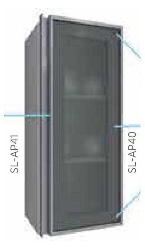 HLAP41SG Sleek AL 45 mm Profile With G Handle Sapphire Grey Finish - 45 ...