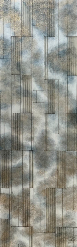 22013 Stelio 8 ft x 2 ft Matte Finish With Liquid Metal Coating HDF ...