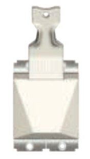 S7719.01 Square Series Frost White Finish 25A Key Fob Switch Double ...