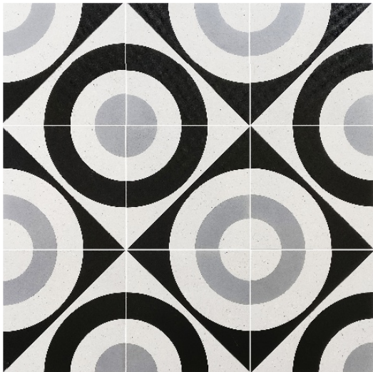 CFM2020005 Motif Series Pattern Grey 200x200 mm GVT Vitrified Colour ...