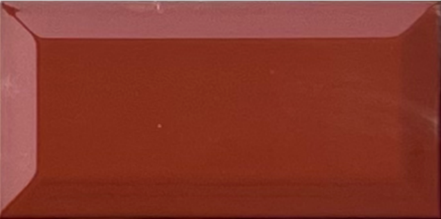 TL 00006 K 8x4 inches Red Brown Bevelled Glossy Finish Tile | Red Brown ...