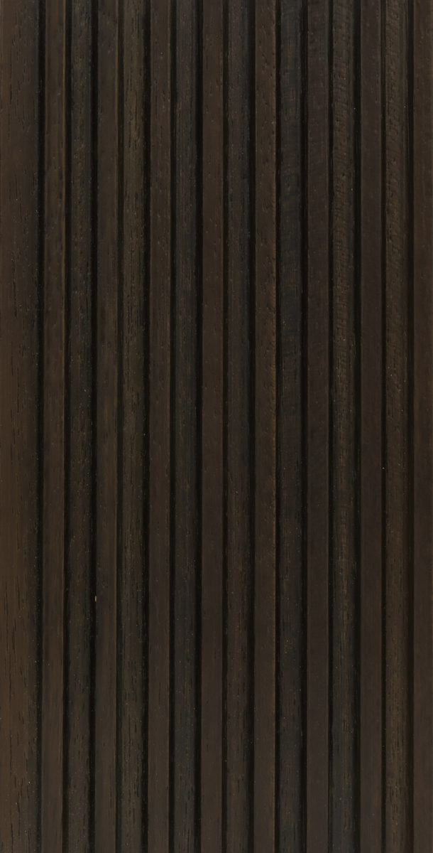 Dark Walnut Interlock WPC Louvers/Panels | 9.35 ft x 5 inch | 4.5 mm ...