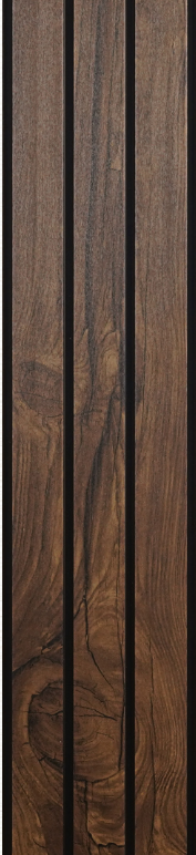 Brown Wooden Look PVC Louver/Panel 10 ft x 1 ft - 10 mm | Ideal for ...