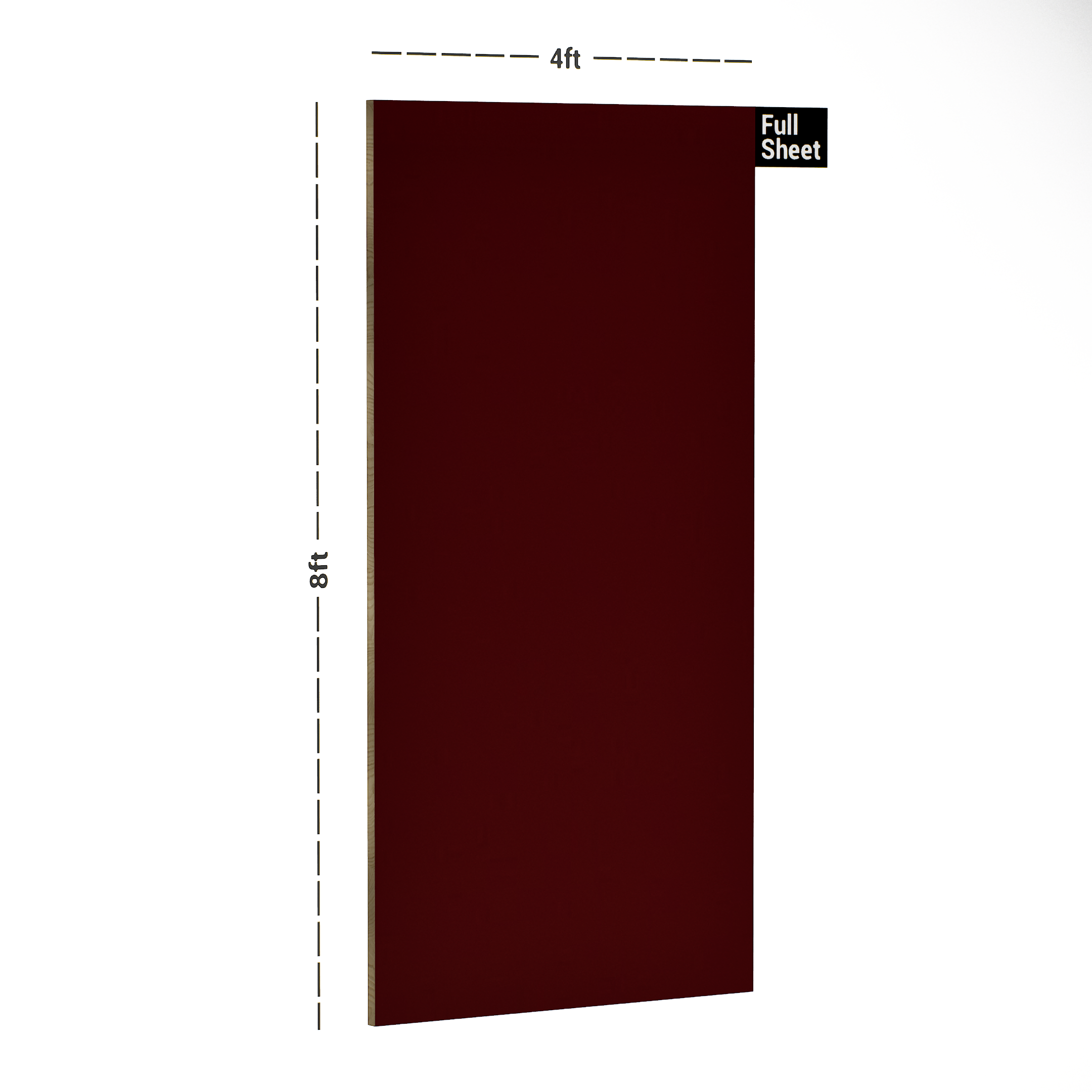 201 SUD Maroon 8 ft x 4 ft Suede Finish Decorative Laminate - 1 mm ...