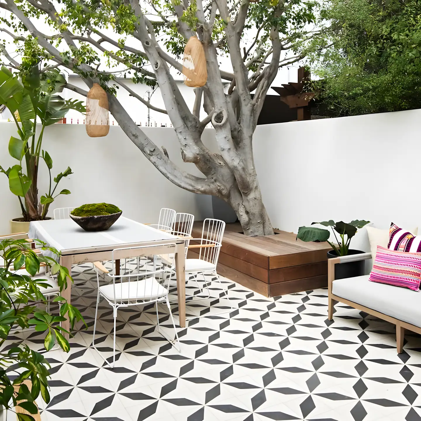 Outside Materials With Subway Tiles