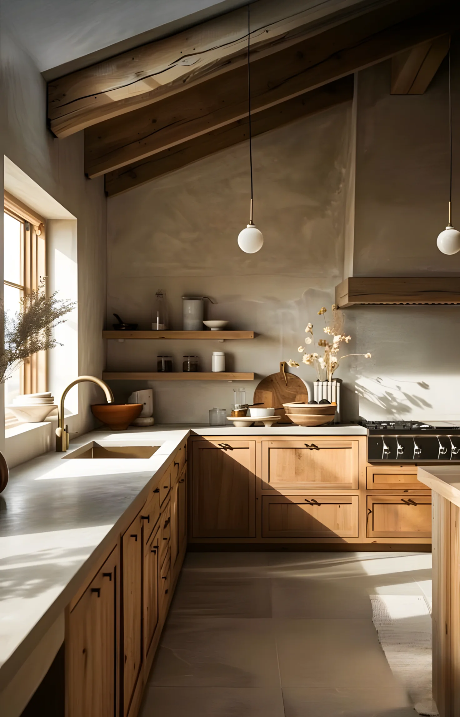 Rustic Wooden Kichen Design