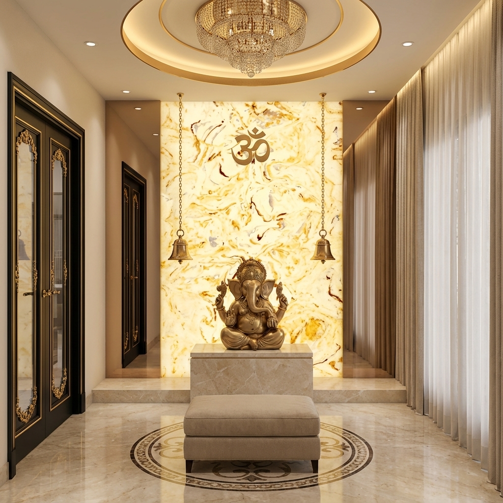 Backlit Onyx Marble Wall